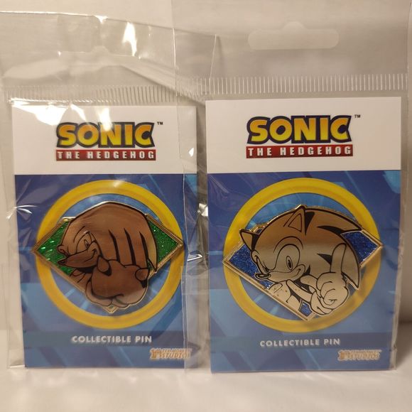 Sega | Jewelry | Sonic The Hedgehog And Knuckles The Echidna Enamel ...